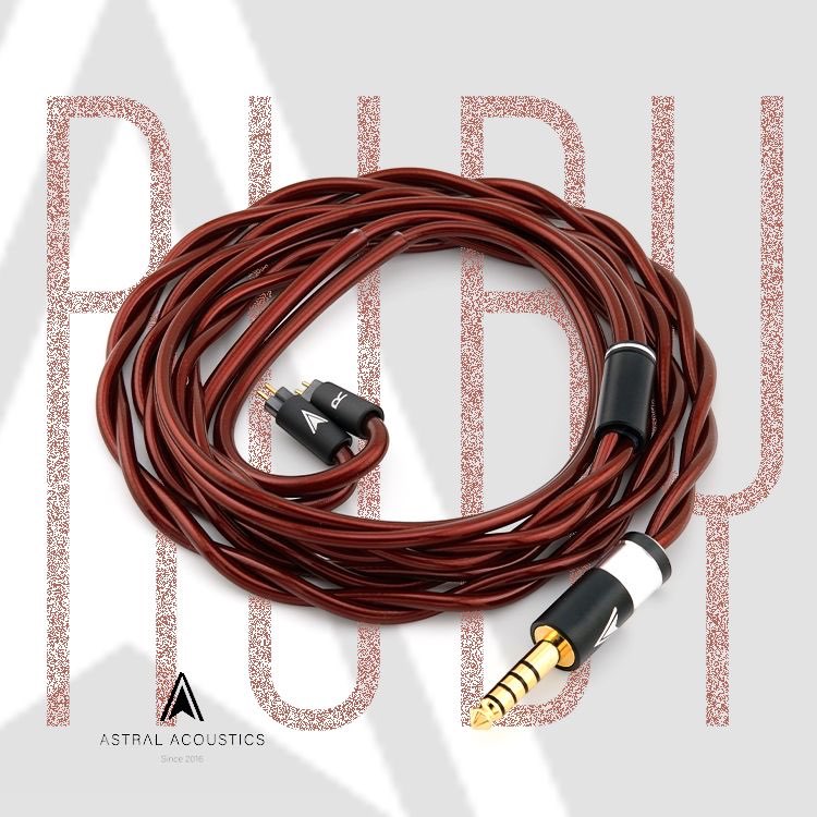 Astral Acoustics Ruby - 9th Anniversary Cable (2Pin, 4.4mm) (limited t ...